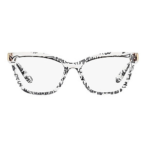 Dolce & Gabbana DG5076-3314 Eyeglass Frame TRANSPARENT GRAFFITI w/DEMO LENS 53mm