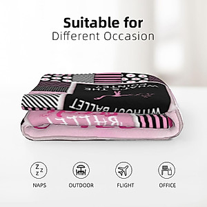 Stbyiz Dance Gifts Throw Blanket 60"x 50" - Dance Recital Gifts for Girls - Ballerina Gifts for Girls Teens - Ballet Dancer Gifts - Best Gifts for Dance Recital for Girls - Gifts for Ballerinas