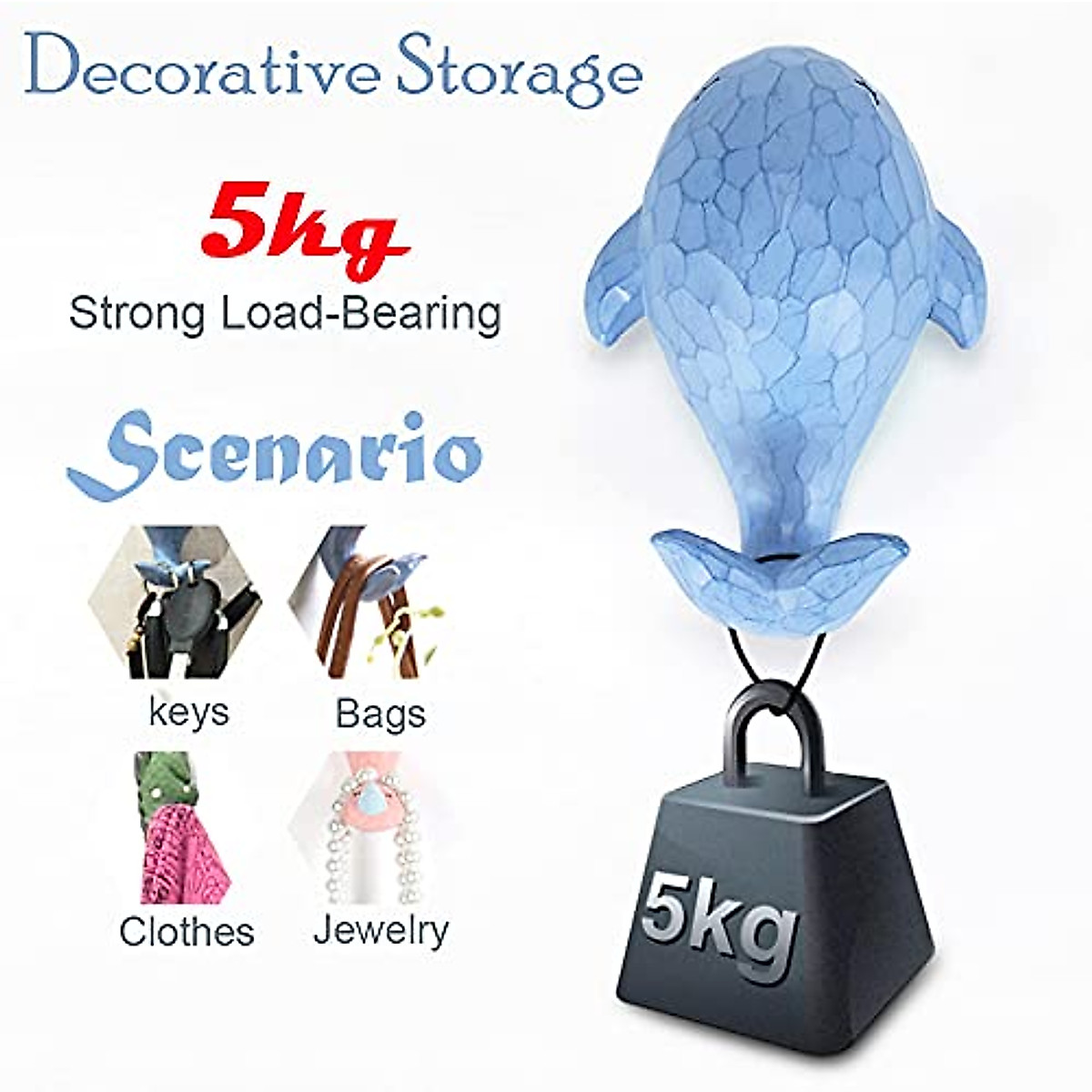 MIYING Decorative Wall Hooks, Home Wall Mounted Decoration Heavy Duty Single Cute Animal Hanger Coat Hooks for Keys, Towel, Bags, Hat, Jewelry, (Turkey)