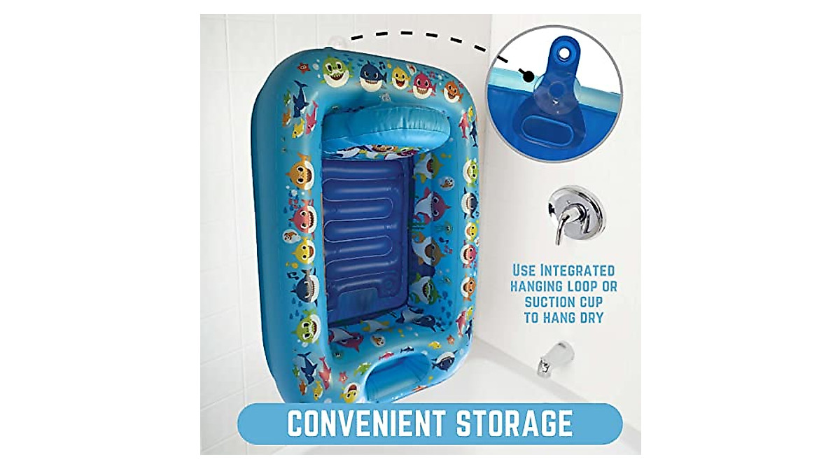 Baby Shark Inflatable Tub for Safe Bath Time Fun