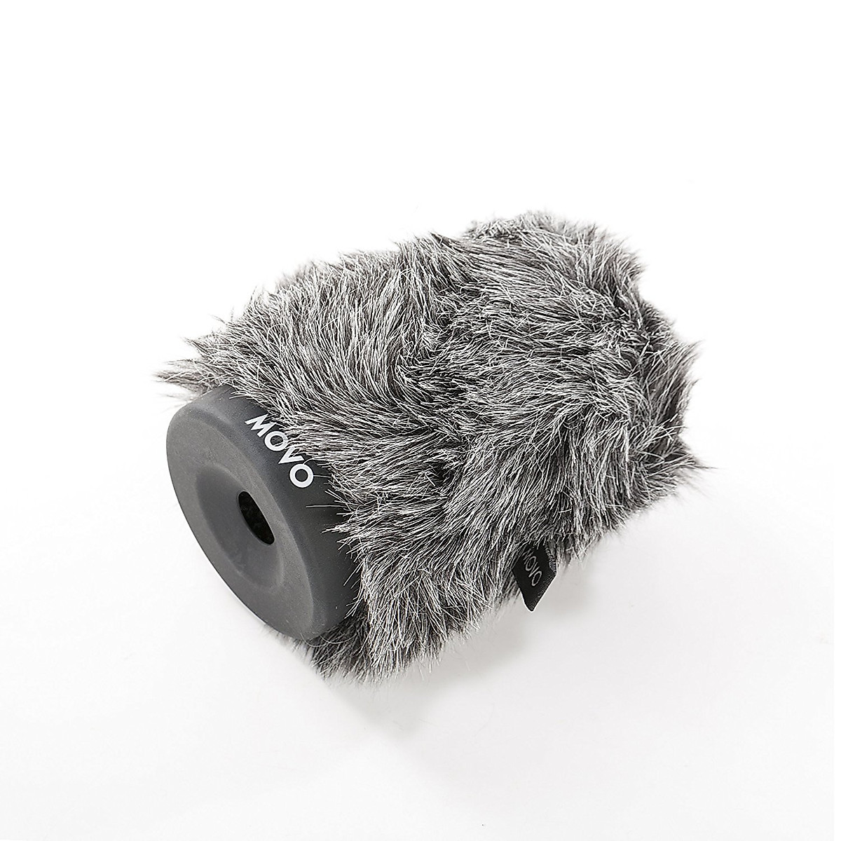 Movo WS-G80 Furry Rigid Windscreen for Microphones 18-23mm in Diameter and up to 3.9" (10cm) Long - Dark Gray