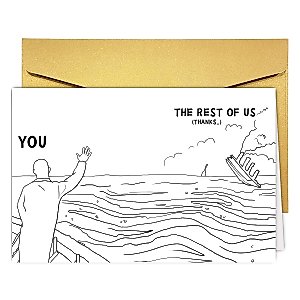 UUEFKTN Funny Coworker Leaving Card Farewell Card, 2024 Grads Card, Cute Retirement Card Gift for Boss Colleague, Goodluck Card Miss You Card, Congratulation New Job Card,Graduation Card
