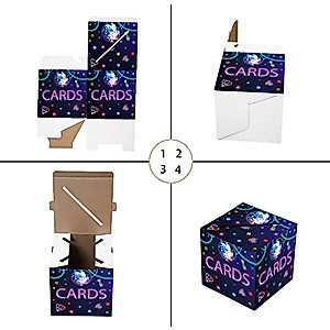 Disco Card Box for Wedding, Birthday, Baby or Bridal Shower, Engagement,Graduation,Retirements, Anniversaries, Party Favor, Decorations Or Money Box -  1 PC ( 004 DISCO )