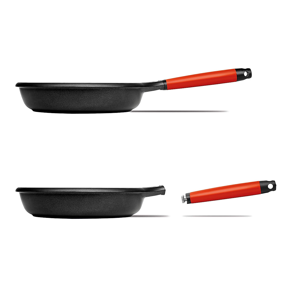 Castey Induction Frying Pan, Red 26 cm