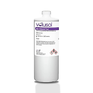 Volu Sol Fireplace Fuel, Ventless, Bio-Ethanol, Clean Burning/Eco-Friendly (1000mL /32 oz.) (Pack of 3)