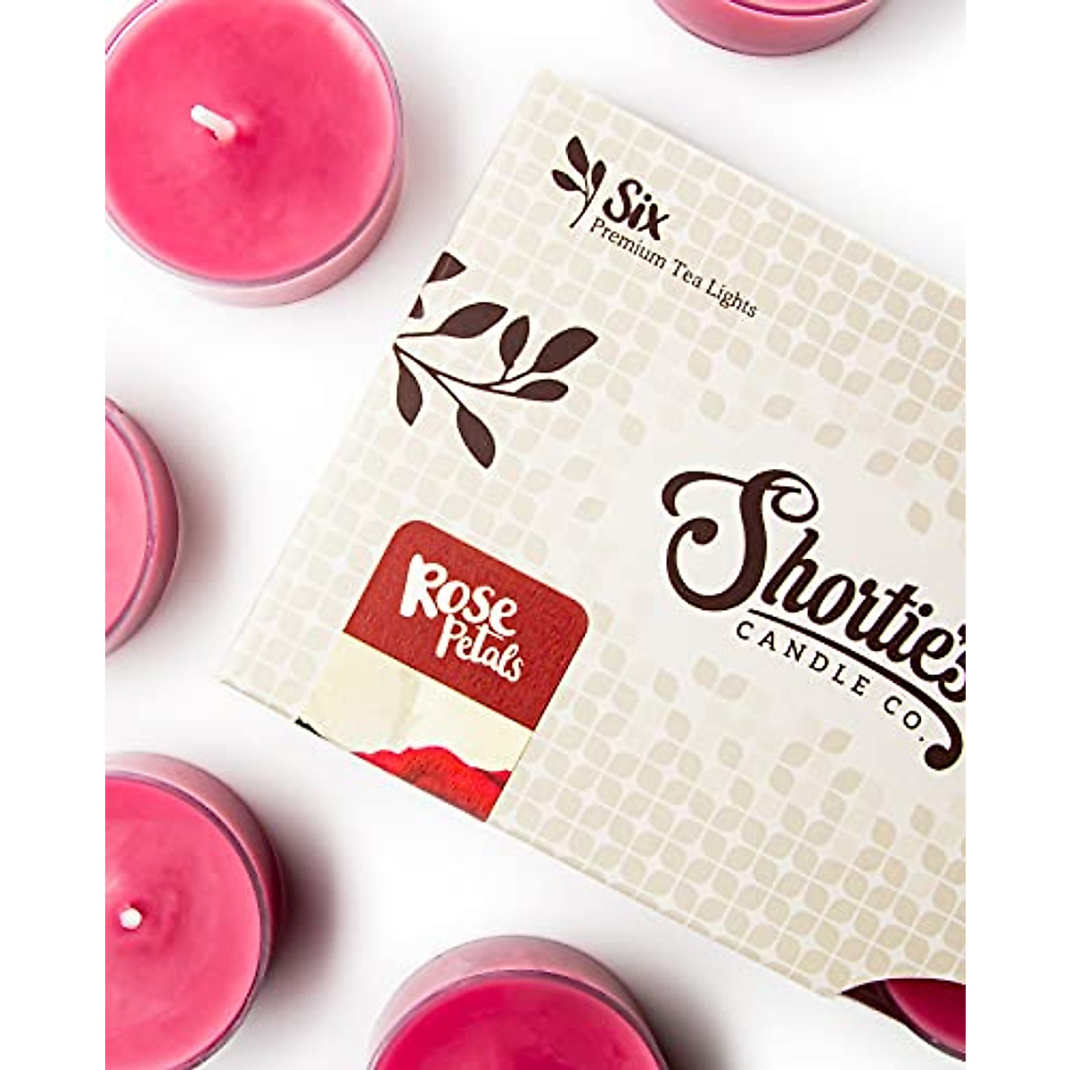 Floral Premium Tealight Candles Variety 3 Pack (18 Highly Scented Tea Lights) - Rose Petals, Jasmine, Gardenia - Made with Essential & Natural Fragrance Oils - Flower Collection