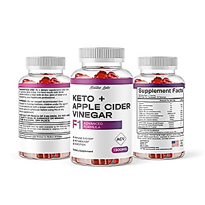 F1 ACV Gummies, Apple Cider Vinegar Ketosis, 1500mg Once a day,, New Time Released Strong Formula, F 1 F-1 Ketos Shark Gummy, Plus Ketogenic Support Supplement, (5 Pack) 150 Day Supply Tank