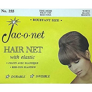 Hair Net Jac-O-Net Tiny Mesh Bouffant/Large Size, Medium Brown,1 Net Per Pack [Pack of 12]