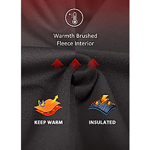 baleaf Women's Horse Riding Shirts Long Sleeve Half Zip Pullover Fleece Jacket Winter Cold Weather Running Gear Black M