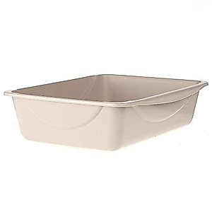 Petmate Open Cat Litter Box, Blue Mesa/Mouse Grey,M (Pack of 1)