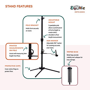 Dritz Little Double Adjustable Dress Form, Child, Beige - 20001