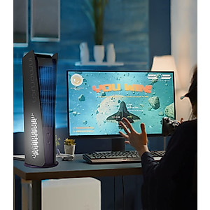 CONBOLA Bladeless Desk Fan, 16 Inch, Oscillating, LED Light, Timer, 10000mAh Battery Operated Rechargeable Fan, Gray