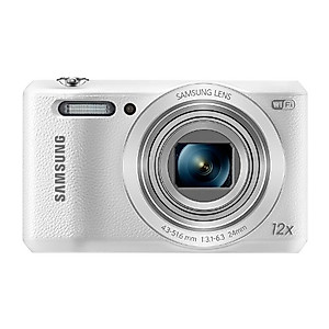 Samsung WB35F 16.2MP Smart WiFi & NFC Digital Camera with 12x Optical Zoom and 2.7" LCD (White)