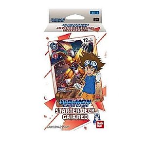 Digimon English TCG ST-1 Starter Deck Gaia Red - 54 Cards