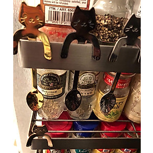 Honbay 4PCS Stainless Steel Cute Mini Cat Spoon for Tea, Coffee, Dessert, Sugar, Ice Cream, etc (11.5cm/4.5inch)