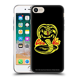Head Case Designs Officially Licensed Cobra Kai Logo Graphics Soft Gel Case Compatible with Apple iPhone 7/8 / SE 2020 & 2022