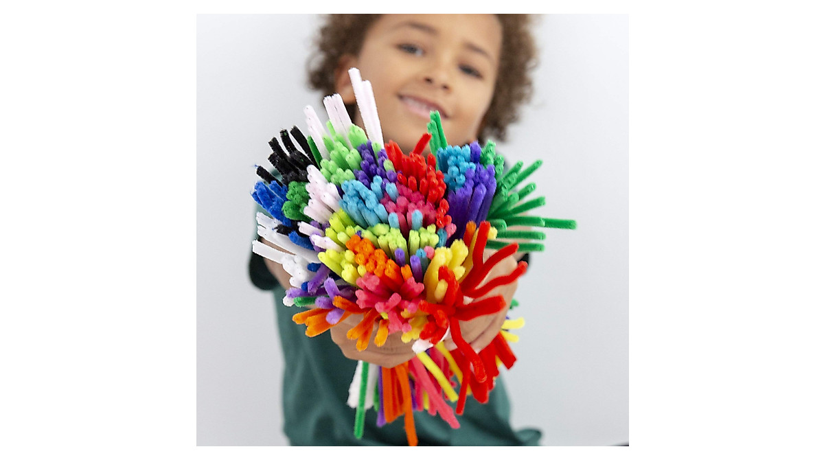 Horizon Group USA Neon Fuzzy Sticks Value Pack - 200 Ct