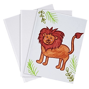 Blank Hardcover Sketchbooks, 18 Sheets Each (6 x 8 In, 6 Pack)