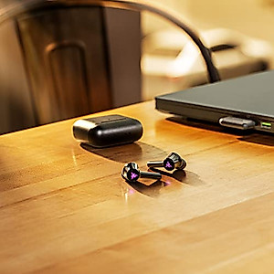 Razer New Hammerhead Pro HyperSpeed Wireless Gaming Earbuds for PC, Playstation, Switch, Mobile: Adjustable ANC - Fast Wireless Charging Case - 30 Hr Battery - Bluetooth 5.3 - Chroma RGB - Black