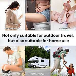 Redsack Portable Travel Bidet for Women or Men, Peri Bottle Postpartum, Camping Handheld Bidet Sprayer (White)