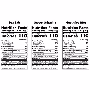 Bada Bean Bada Boom Plant-Based Protein, Gluten Free, Vegan, Crunchy Roasted Broad (Fava) Bean Snacks, 110 Calorie Packs, The Classic Box Variety Pack, 1 Ounce (Pack of 24)