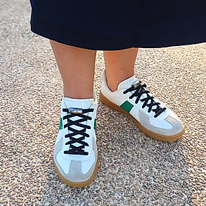 Aiboxin 2 Pairs No Tie Elastic Flat Shoe Laces for Sneakers, Stretch Shoelaces for Kids & Adults, Tieless Shoes Strings