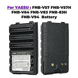 Vineyuan 7.2V 1500mAh FNB-V83 Replacement Battery for Yaesu Vertex VX-410 VX-420 VX-417 VX-160 VX-168 VX-428 VX-429 VX-250 FT-60R FT-250R Two Way Radio Battery