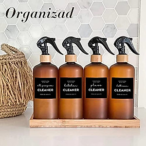 Minimalist Laundry Room Labels Set, v2croft 36 Black Matte Stickers on Clear Canisters, Home Organization Stickers for Cabinet & Drawer, Laundry Room, linens & Cleaning Supplies(Water Resistant) …