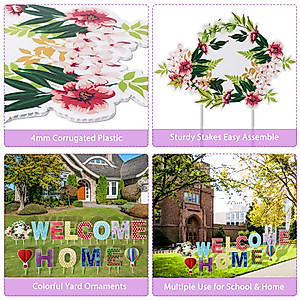 Thten 14 Pack 12 Inch Welcome Home Yard Sign with Stakes for New or First-Time Homeowners,Welcome a New Baby, Military, the Sick or Service Member Home Sign,Deployment Homecoming or Housewarming