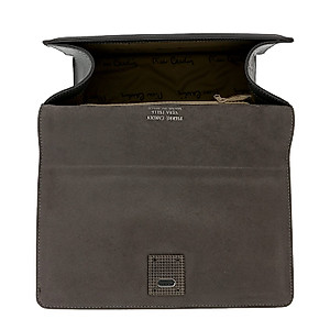 Pierre Cardin Grey Leather Small Structured Shoulder Bag for womens