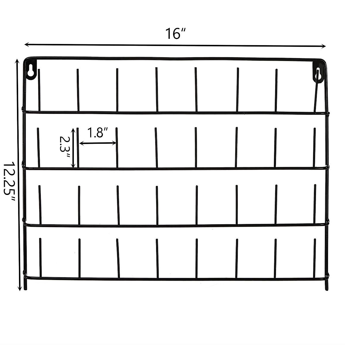 Tosnail 2 Pack 32 Spools Metal Thread Holder, Large Thread Racks, Wall Mount Thread Storage Organizer for Sewing, Braiding, Embroidery and Jewelry