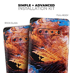 DesignSkinz Liquid Abstract Paint V40 Protective Vinyl Decal Wrap Skin Cover Compatible with The Samsung Galaxy S20 (Screen Trim & Back Glass Skin)