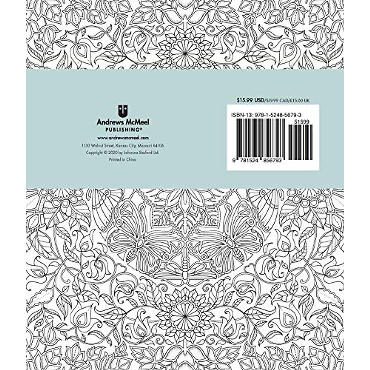 Johanna Basford 2021 Weekly Coloring Planner Calendar