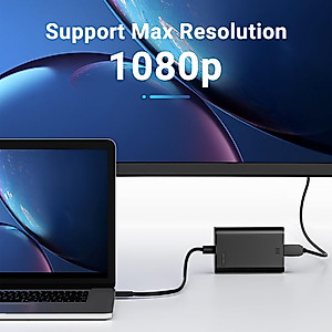 USB to HDMI Adapter Compatible MacBook Pro/Air/Mini , HD 1080P HDMI USB Cable Adapter, HDMI USB Mac Adapter, Compatible with MacBook M1 / Windows 10/8/7 (Incompatible with Linux, Unix, Vista).