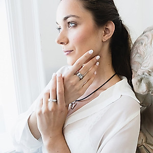 ENERGY STONE 925 Sterling Silver SUPERNOVA Meditation Spinner Ring (Style US55) (8)