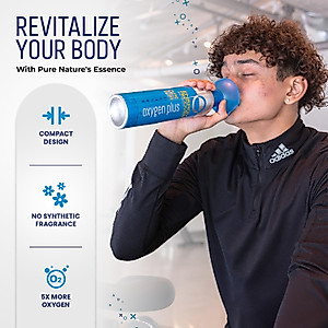 Oxygen Plus – O+ Biggi 6 Pack | Portable Oxygen Can | Filled with 99.5% Pure O2 | Natural Wellness Supplement to Boost Energy & Recovery | 50+ Uses Per 11 Liter Canister