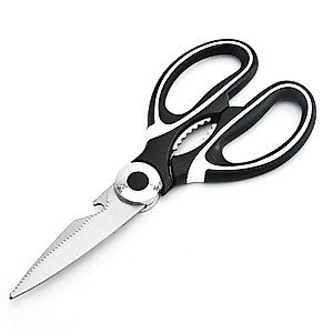zhuolaiyan Kitchen Shears for Cutting Meat, Stainless Steel,Multipurpose Kitchen Scissors for Meat, Chicken, Fish, Vegetables, Herbs – Bottle Opener, nuts, etc.