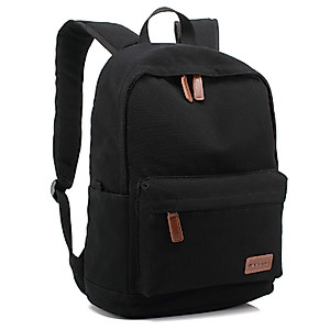 KAYOND Casual Style Lightweight canvas Laptop Bag/ Durable Travel backpacks /Rucksack for Men&Women/Fashion Backpack Fits 15 inch Notebook (Brown)