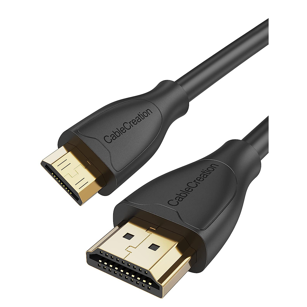 CableCreation Mini HDMI to HDMI Cable 6FT + HDMI Adapter Male to Female 2Pack 90 and 270 Degree Converter