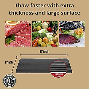 Defrosting Tray | Thawing Plate for Frozen Meat | Extra Large Meat Defroster Tray | No Electricity | Meat Thawing Board | Thawing Tray