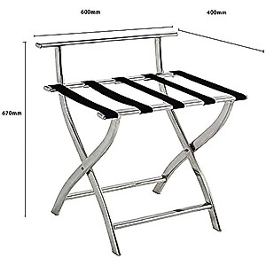 Yingm Folding Luggage Rack Hotel Room Luggage Rack Easy to Assemble, Used for Bedroom, Guest Room, Hotel