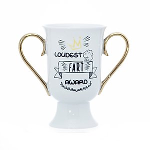 Boxer Gifts Loudest Fart Award Trophy Mug | Funny Gag Joke Gifts For Dad Husband Boyfriend