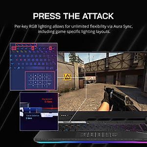 Asus ROG Strix Scar 15 Gaming Laptop, 15.6” QHD 240Hz Display, Intel Core i9 12900H, 64GB DDR5, 4TB SSD, NVIDIA GeForce RTX 3070 Ti, Per-Key RGB Keyboard, Wi-Fi 6E, Black, Win 11, 32GB USB Card