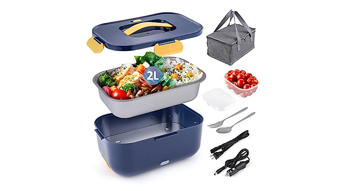 Portable Electric Lunch Box | 2L Food Warmer for Travel