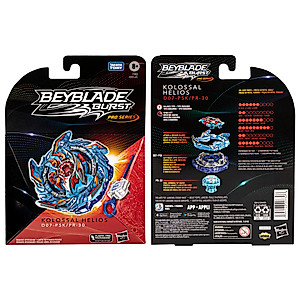 Beyblade Burst Pro Series Kolossal Helios Beyblade Starter Pack, Balance Type Spinning Top with Beyblade Launcher, Kid Toys for 8 Year Old Boys & Girls