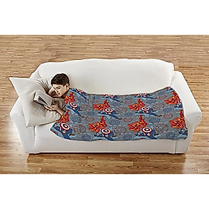 Marvel Captain America Civil War All-In-One Blanket & Sheet Reversible 60" X 80" Comfy Cover