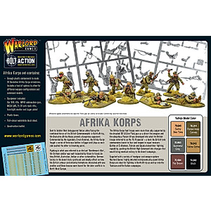Bolt Action Afrika Korps German Grenadiers Western Desert 1:56 WWII Military Wargaming Plastic Model Kit