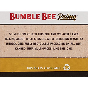 Bumble Bee Prime Solid White Albacore Tuna in Water,Premium Wild Caught Tuna - 31g Protein per Serving - Non-GMO Project Verified, Gluten Free, Kosher, 5 Ounce (Pack of 4)