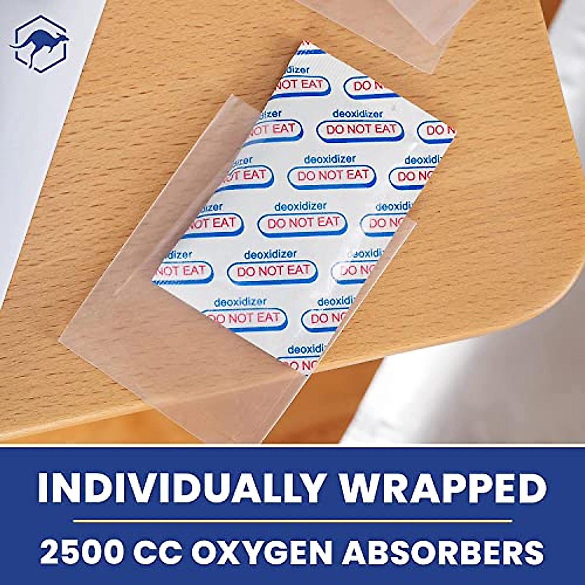 15x 5 Gallon Wallaby Mylar Bag Bundle - Silver (5 Mil) With 20 Single Sealed Oxygen Absorbers & Labels - Resealable Zipper, FDA Grade, Air-Tight, Light-Blocking, for Long Term Food Storage