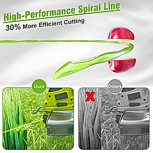 15 Pcs AC80RL3 Replacement Trimmer String for Ryobi One Plus+,0.080 lnch Diameter String Trimmer Refll and AC14HCA Cover Cap Compatible with Ryobi 18v,24v,and 40v Cordless Trimmers(12 Spools+3 Caps)